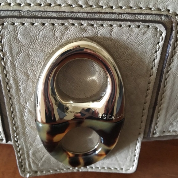 Escada | Bags | Authentic Escada Beige Gold Rope Handle Purse | Poshmark